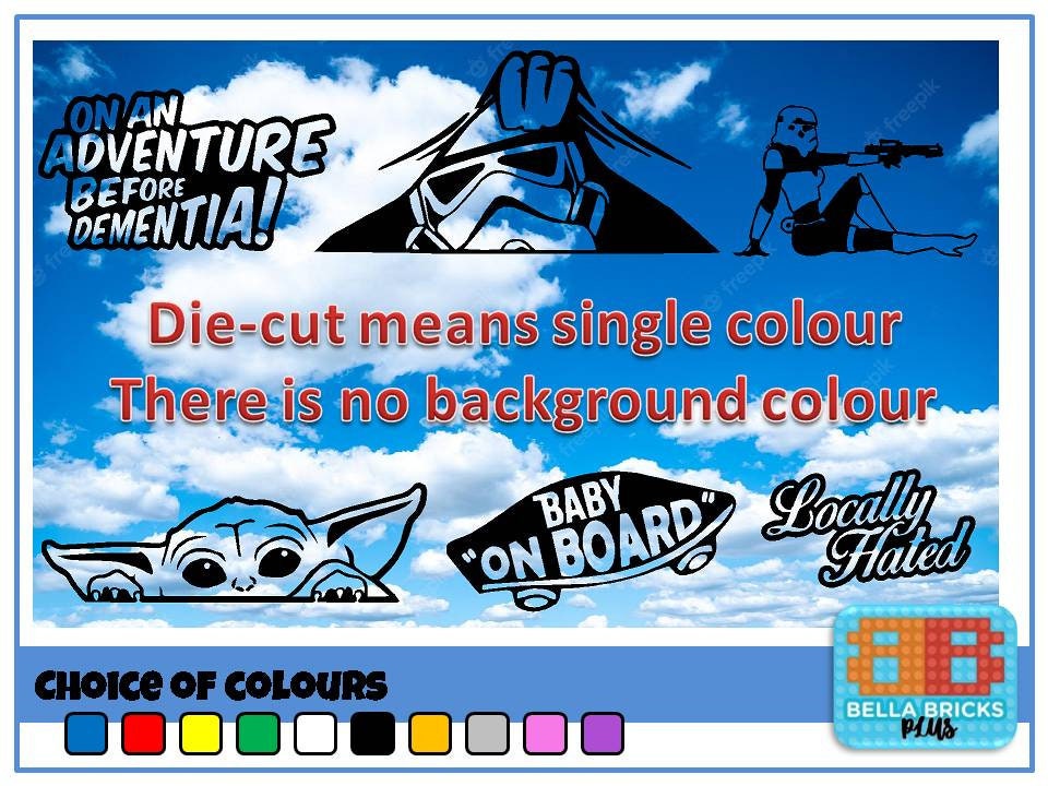 Powered by the Darkside Star Wars Vinyl Sticker Decal car - Etsy