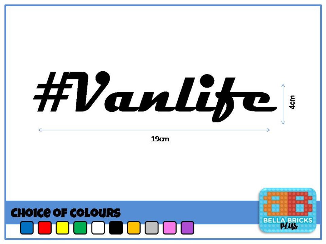 Campervan vanlife Vinyl Sticker Decal car, Wall, Van - Etsy