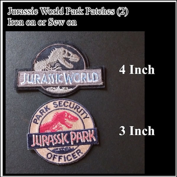 Jurassic World Patches - Etsy