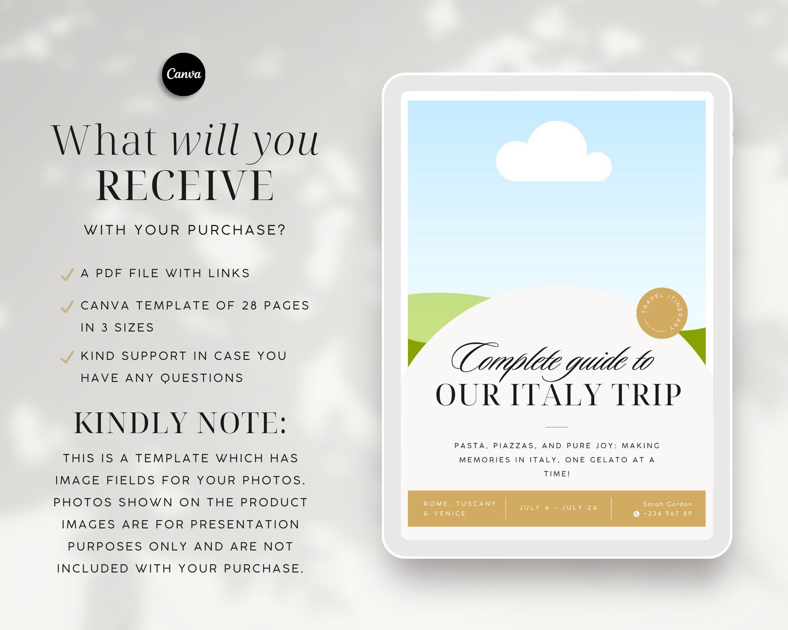 Editable Travel Itinerary Template Trip Itinerary Printable Travel ...