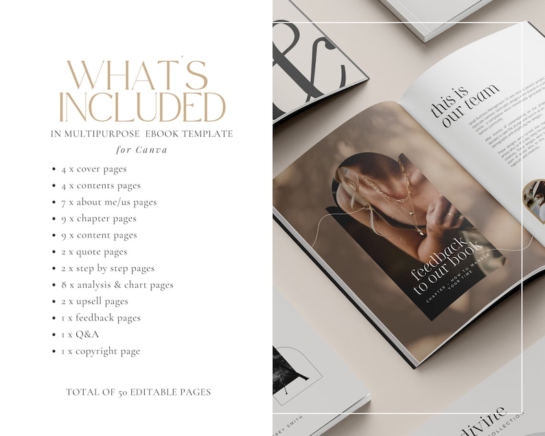 Professional Ebook Template Canva Workbook Template - Etsy