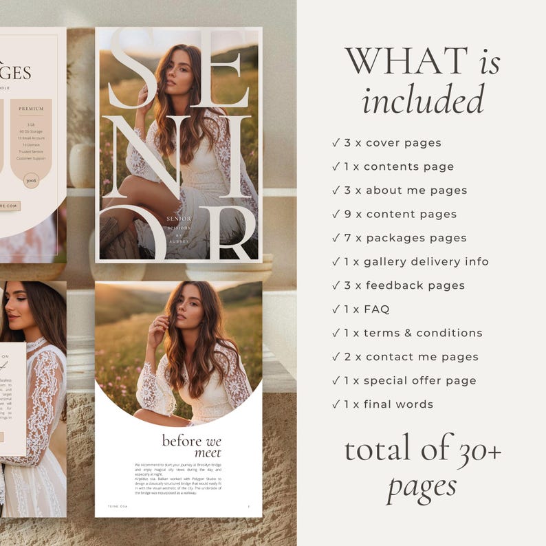 Modelo de guia de preços para fotografia no Canva | Brochura de preços ...