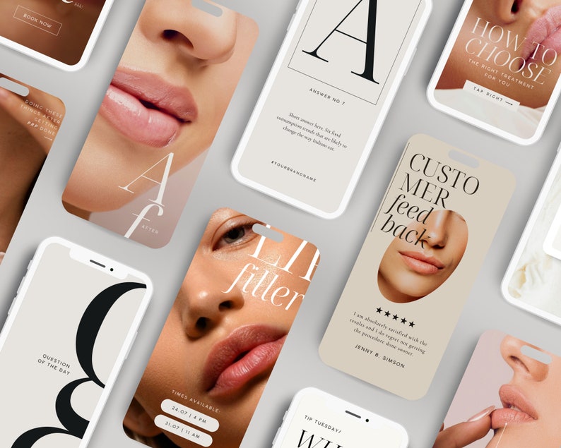 Botox and Filler Instagram Posts Nurse Injector Instagram Templates ...