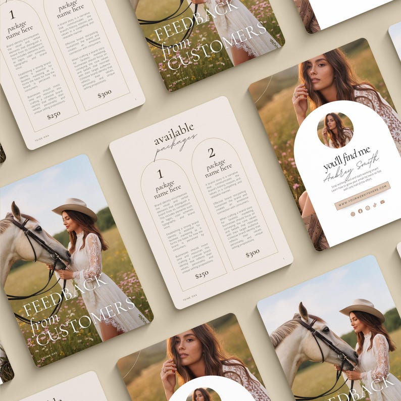 Modelo de guia de preços para fotografia no Canva | Brochura de preços ...