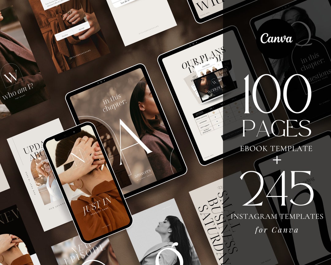 Instagram and Small Business Ebook Template Canva | Social Media ...