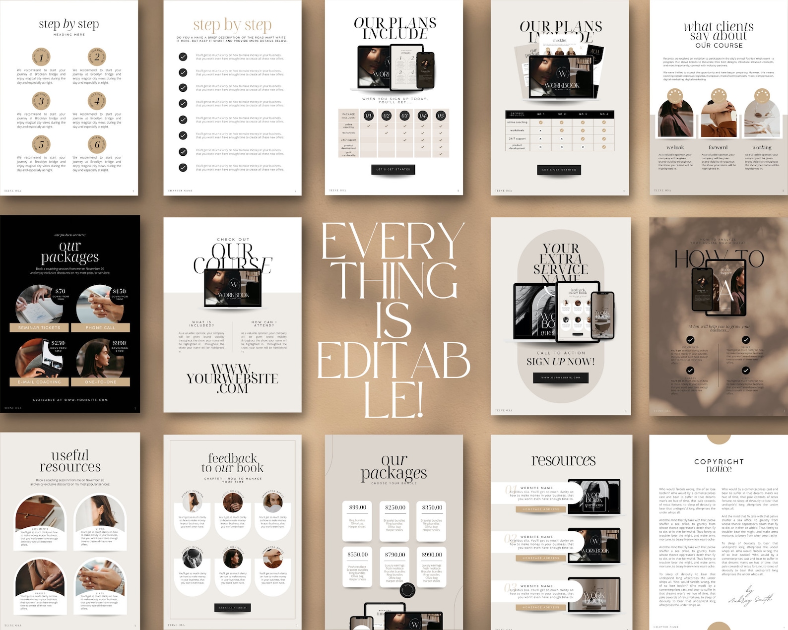 Small Business Ebook Template Canva | Blogger Ebook Template | Digital ...