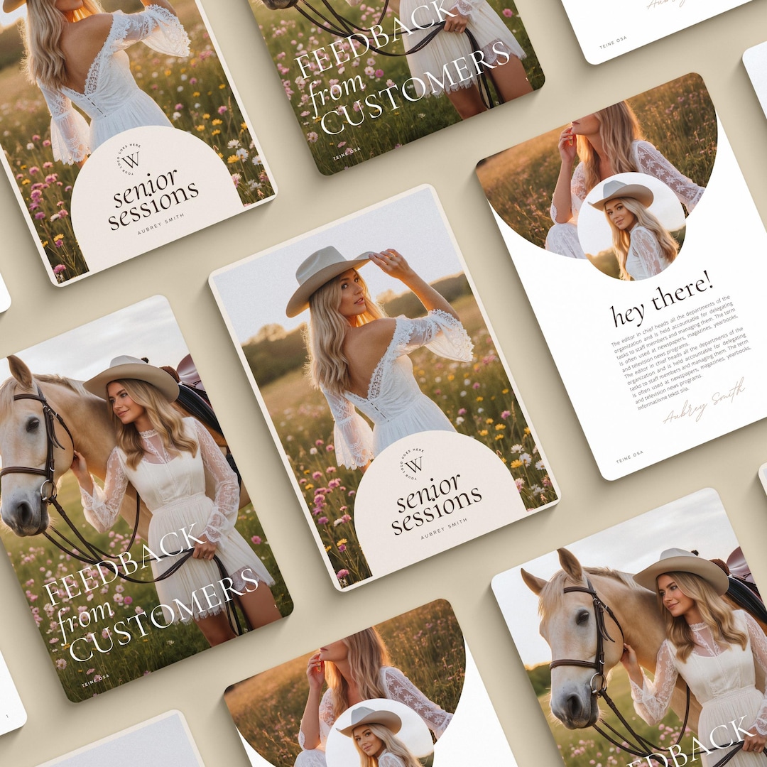 Senior Session Client Guide Template | Canva Pricing Guide Photographer ...