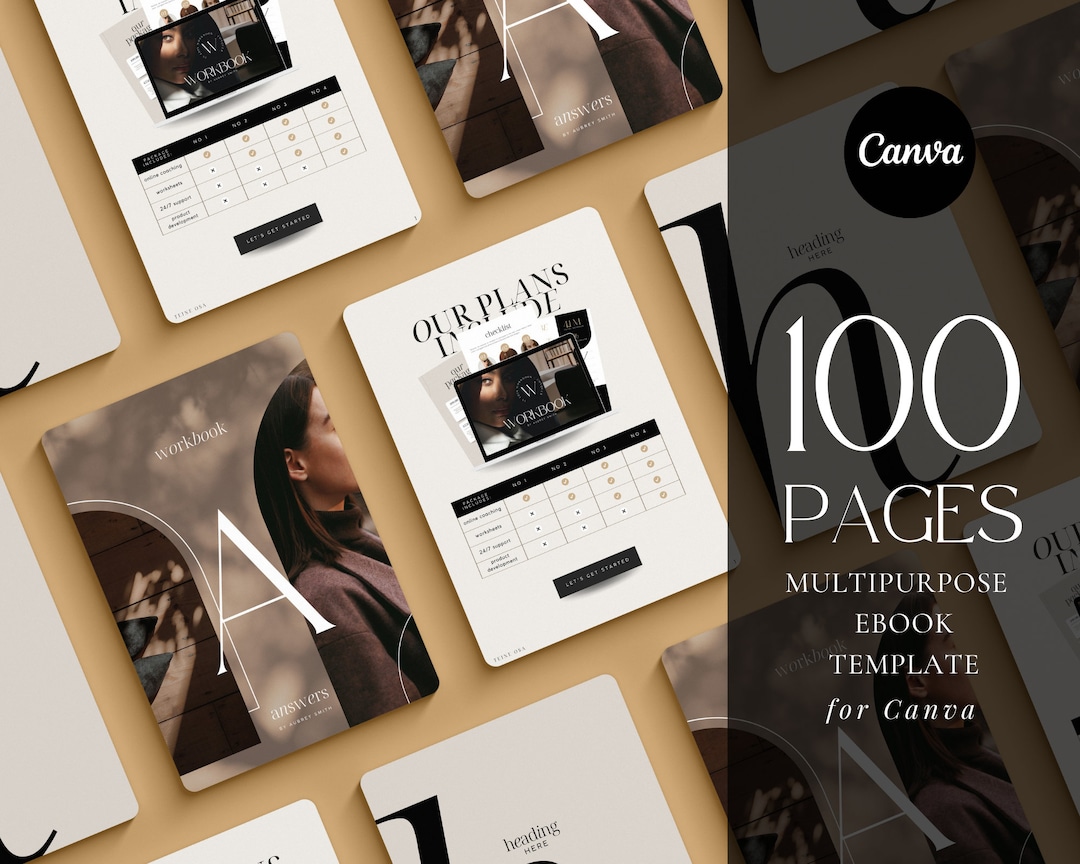 Small Business Ebook Template Canva | Blogger Ebook Template | Digital ...