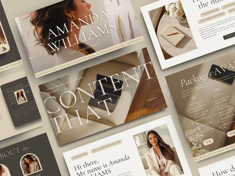 Ugc Content Creator Portfolio Website | Canva Website Template ...