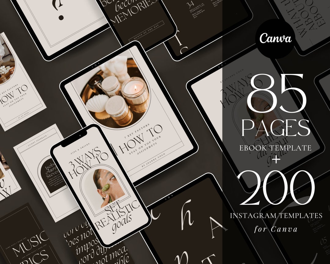 Small Business Ebook Instagram Template Canva | Social Media Template ...
