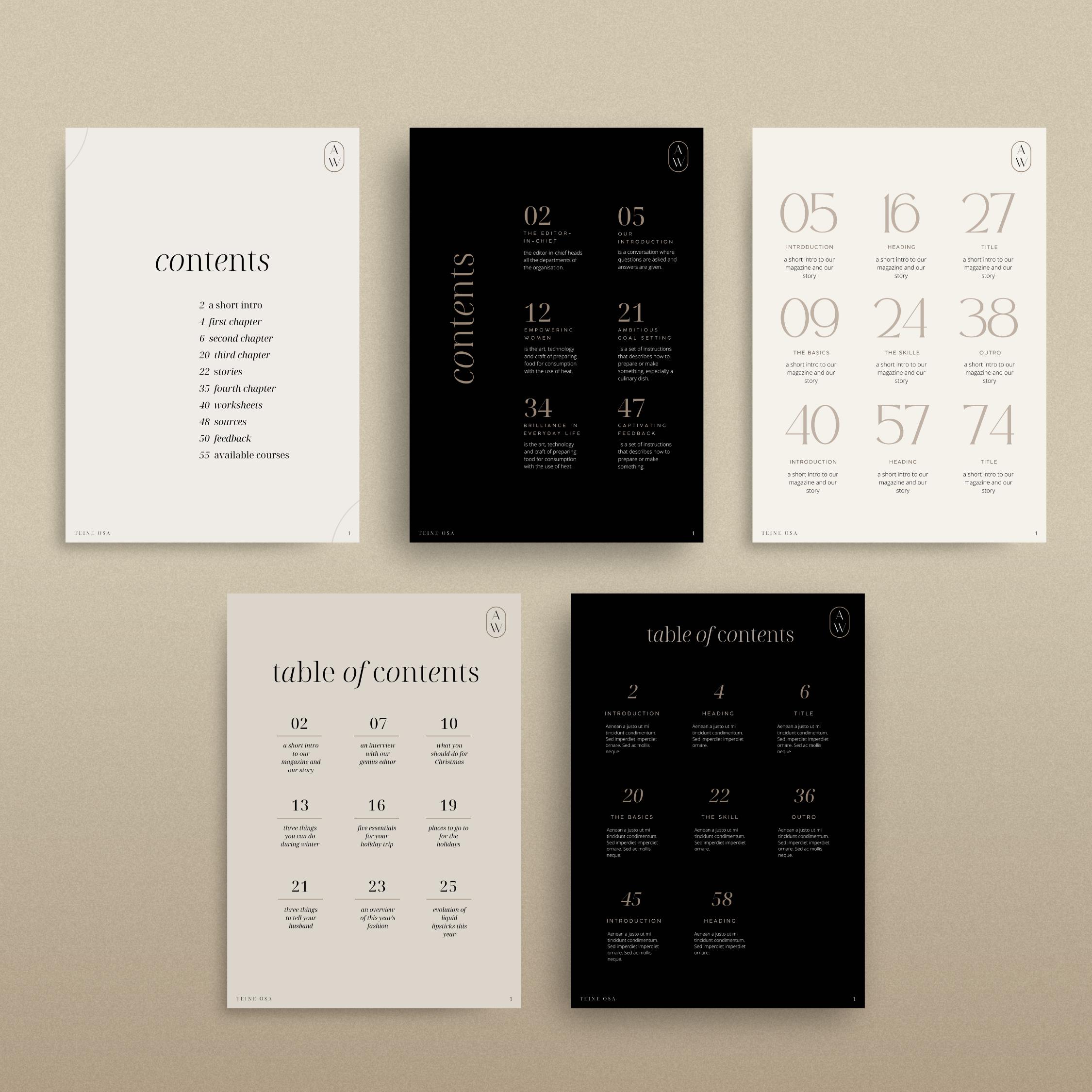 100-page Minimalist Ebook Template Canva | Lead Magnet & Digital ...
