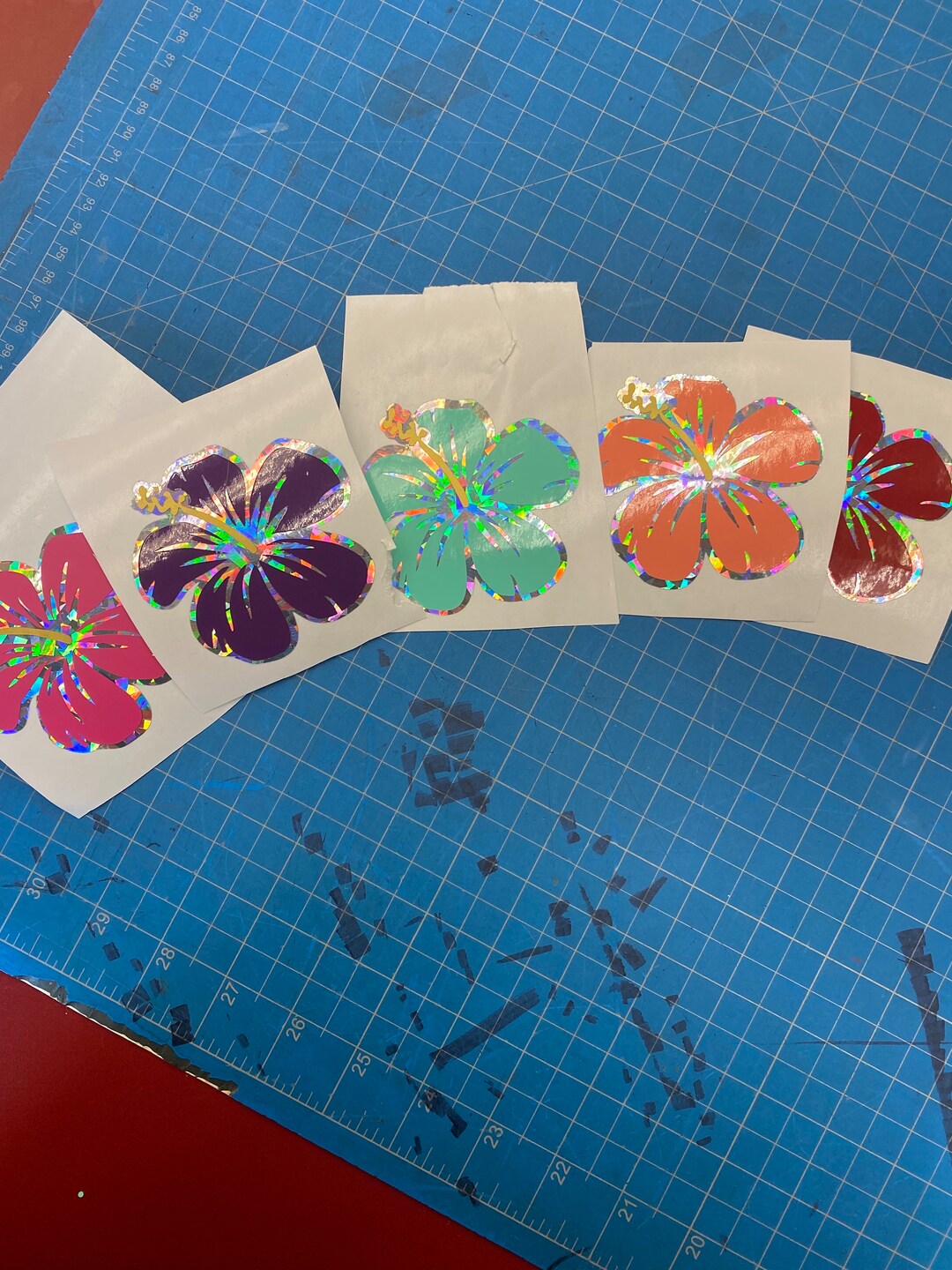 Hibiscus Flower Sticker Decal - Etsy