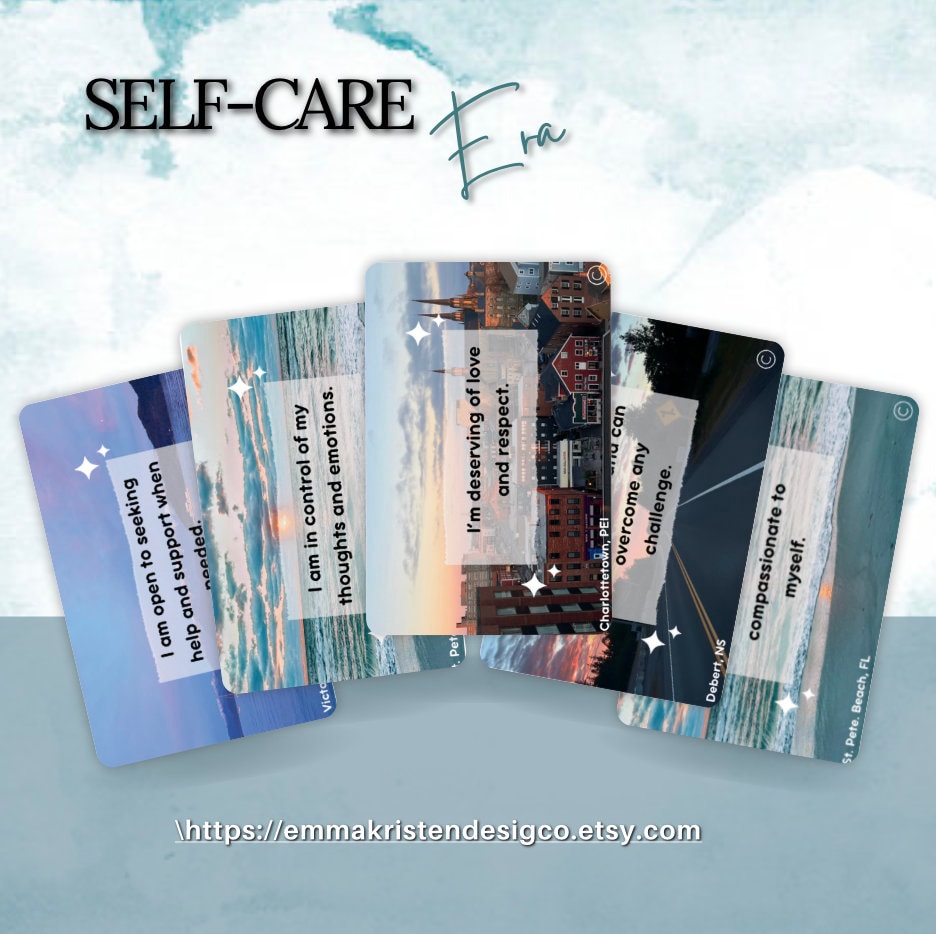 24 Inspiring Mental Health PRINTABLE Affirmation Cards for Self-care ...