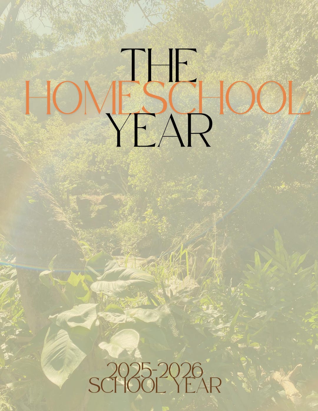 PRINTABLE - the Homeschool Year Planner - 2025-2026 School Year ...