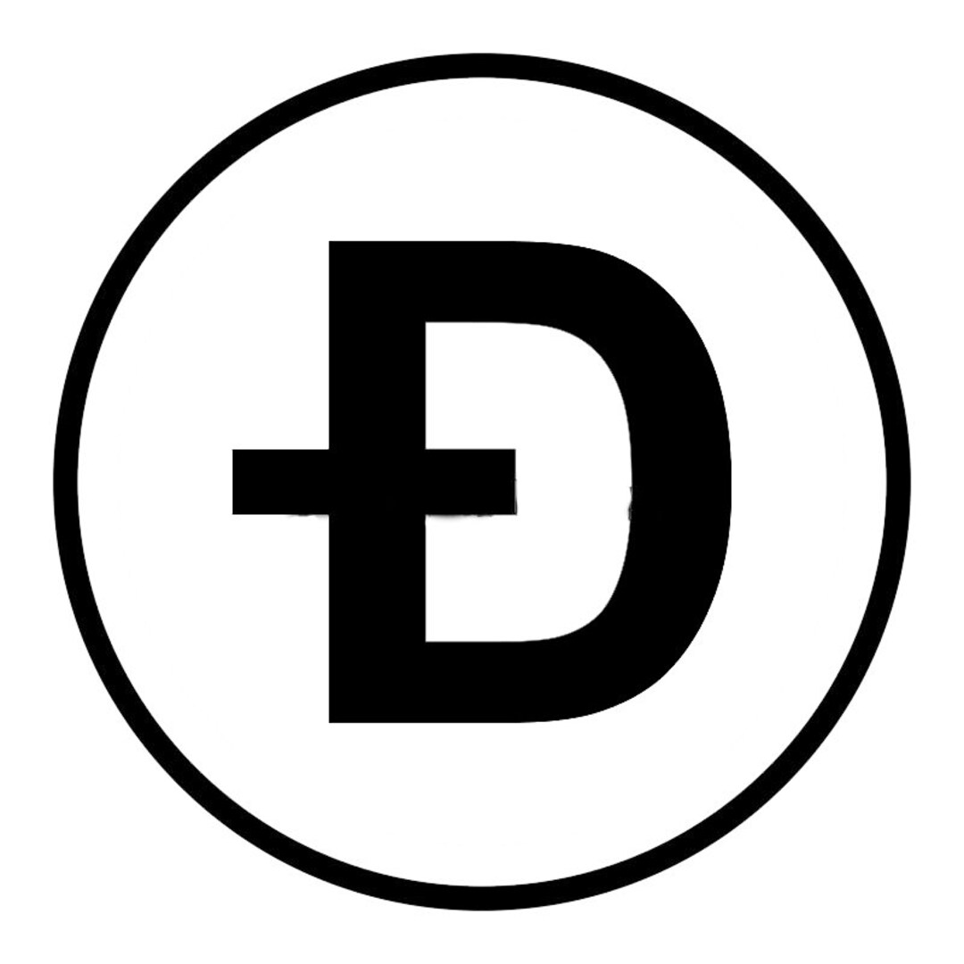 Doge Coin Vinyl Logo, Doge Coin Decal, Doge Coin Car Decal, Dogecoin ...