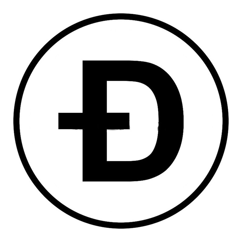 Doge Coin Vinyl Logo, Doge Coin Decal, Doge Coin Car Decal, Dogecoin ...