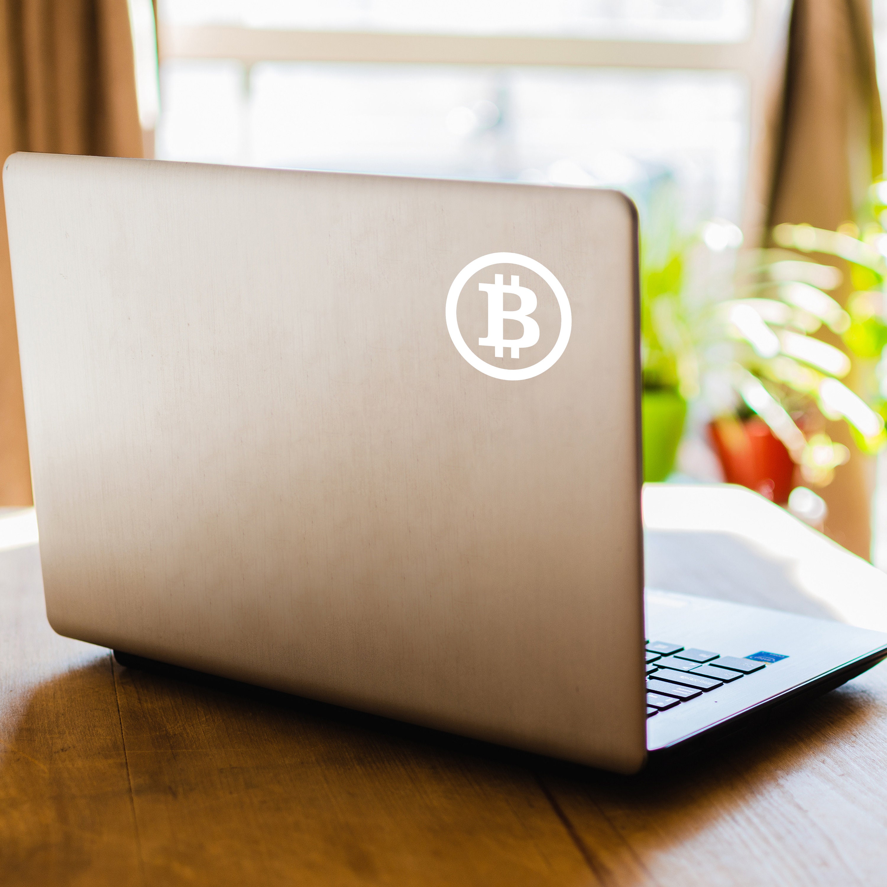 Bitcoin Vinyl Logo, Bitcoin Car Decal, Bitcoin Laptop Decal, Crypto ...