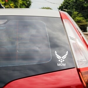United States Air Force Mom Vinyl Decal, US Air Force Car Decal, USAF ...