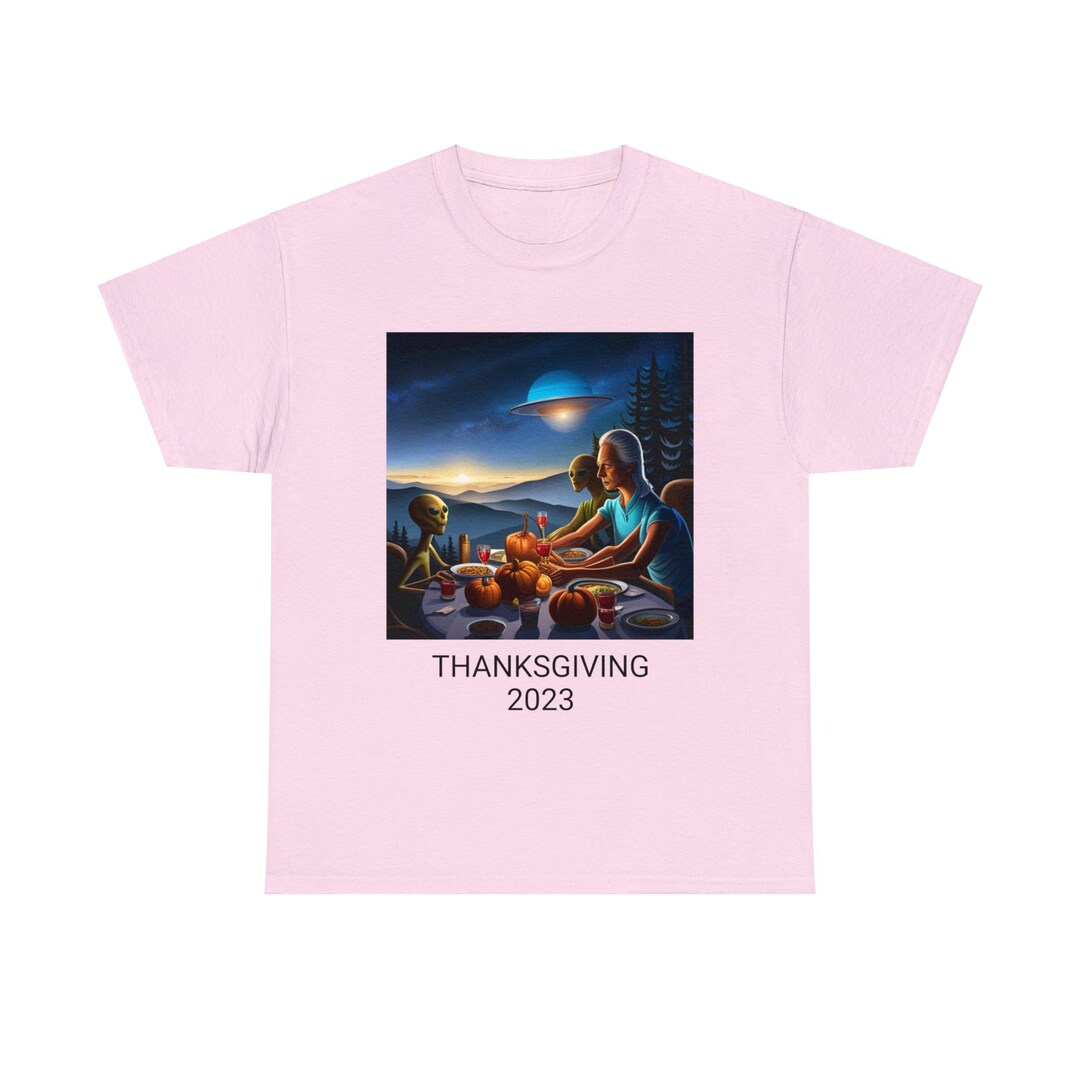 THANKSGIVING 2023 Holiday Shirts Alien/thanksgiving - Etsy