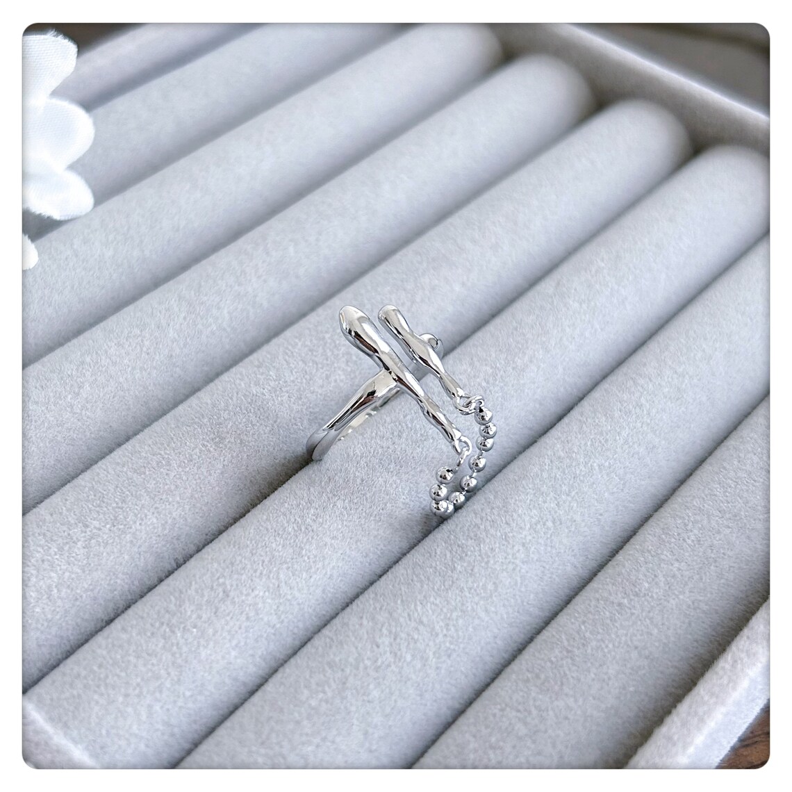 S925 Stamped Silver Special Style Gorgeous Adjustable Ring for Women ...