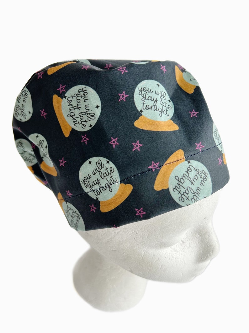 Crystal Ball Funny Euro Scrub Cap: Adjustable Cotton Surgical Hat - Etsy