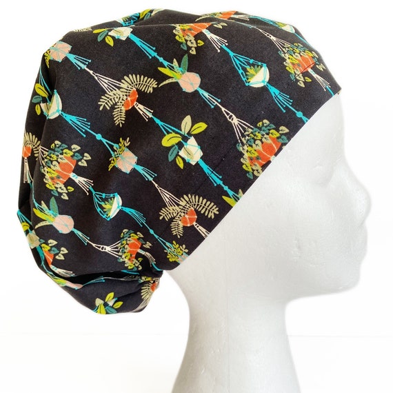 Macrame Houseplants Boho EURO Scrub Cap Plant Lady Spring - Etsy