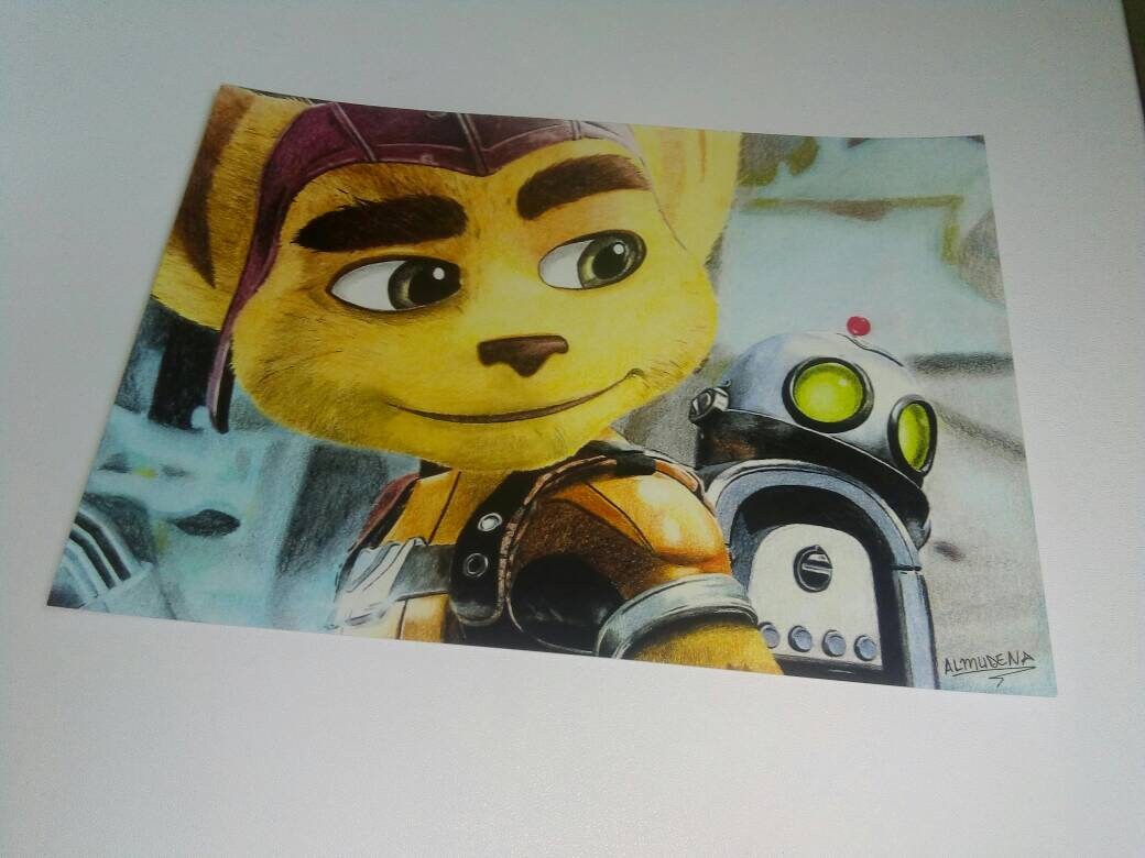 Ratchet and Clank Drawing Print // Illustration. Fanart. - Etsy