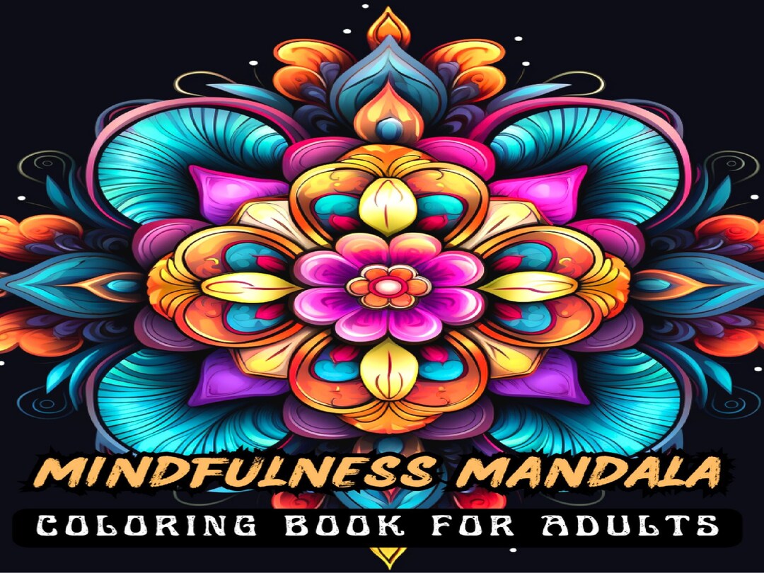 Mindfulness Mandala Coloring Book for Adults - Etsy