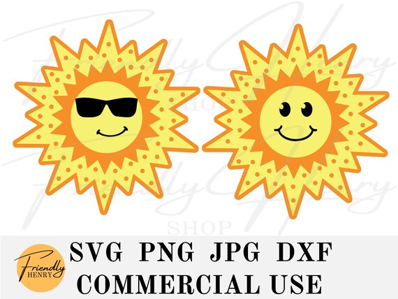 Sun SVG Summer SVG Sunshine SVG Fun Cut Files Cricut | Etsy