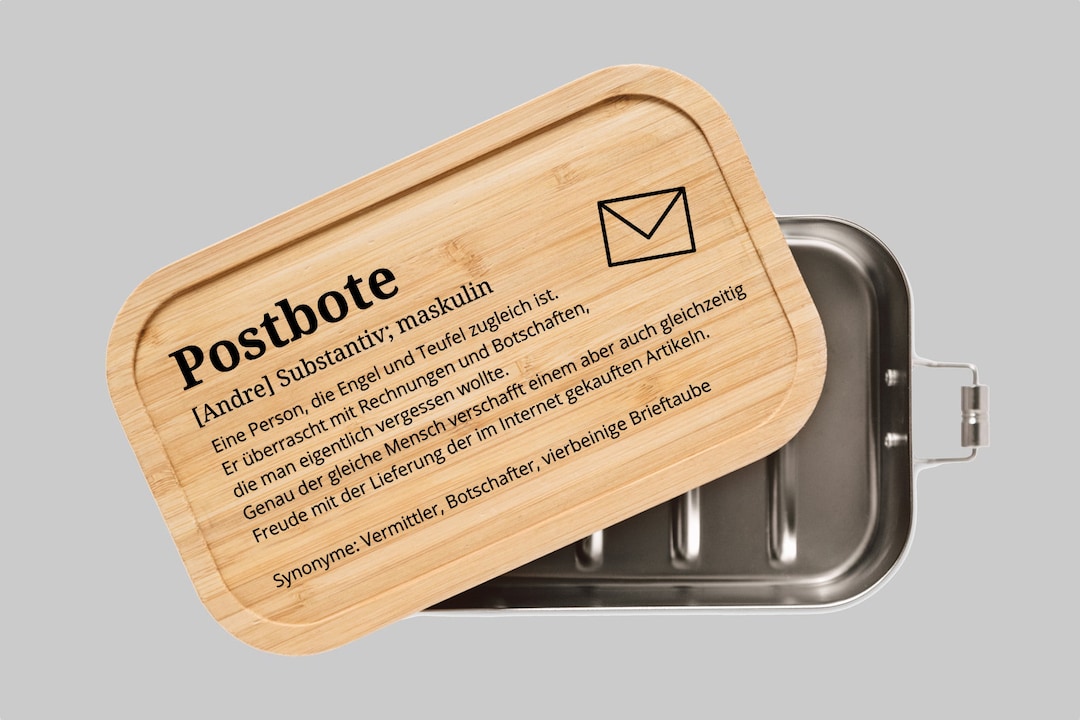 Postbote Geschenk, Postbote Brotdose, Postbote Dankeschön, Postbote ...