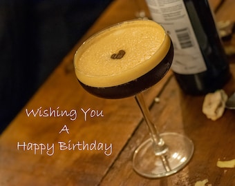 Scratch & Sniff Espresso Martini Birthday Card - Etsy