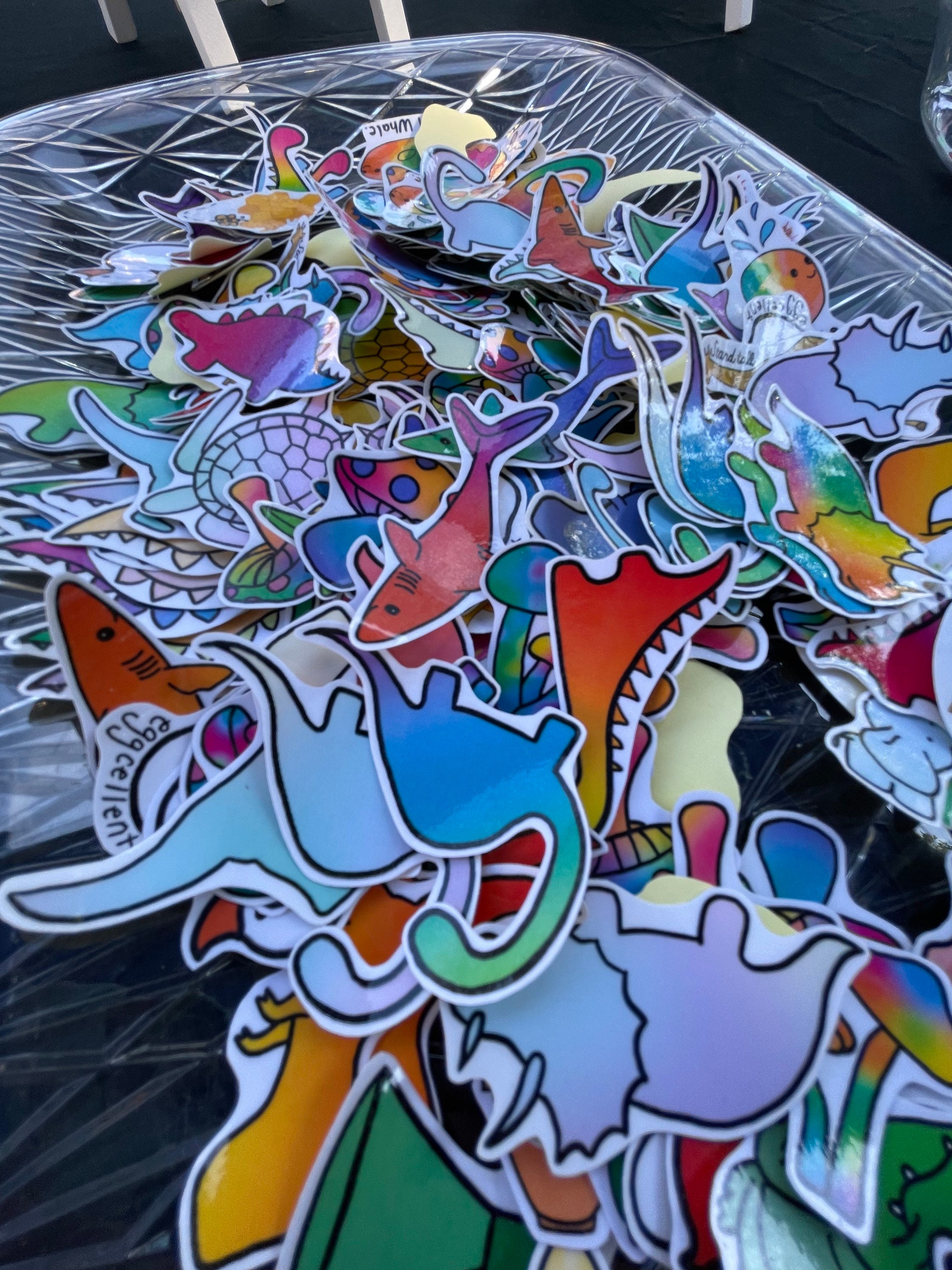 6 Pc Random Assorted Sticker Pack Etsy