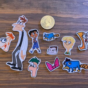 Phineas and Ferb Sticker Pack//doctor Doofenshmirtz//phineas and Ferb ...