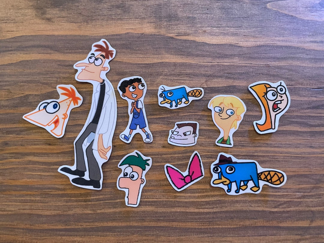 Phineas and Ferb Sticker Pack//doctor Doofenshmirtz//phineas and Ferb ...