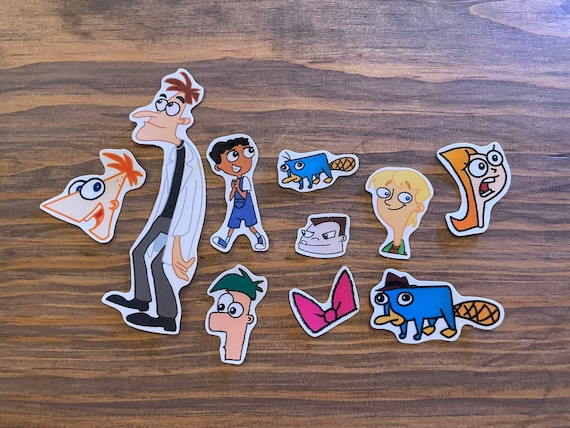 Phineas and Ferb Sticker Pack//doctor Doofenshmirtz//phineas - Etsy