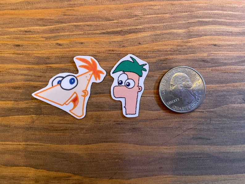Phineas and Ferb Sticker Pack//phineas and Ferb - Etsy