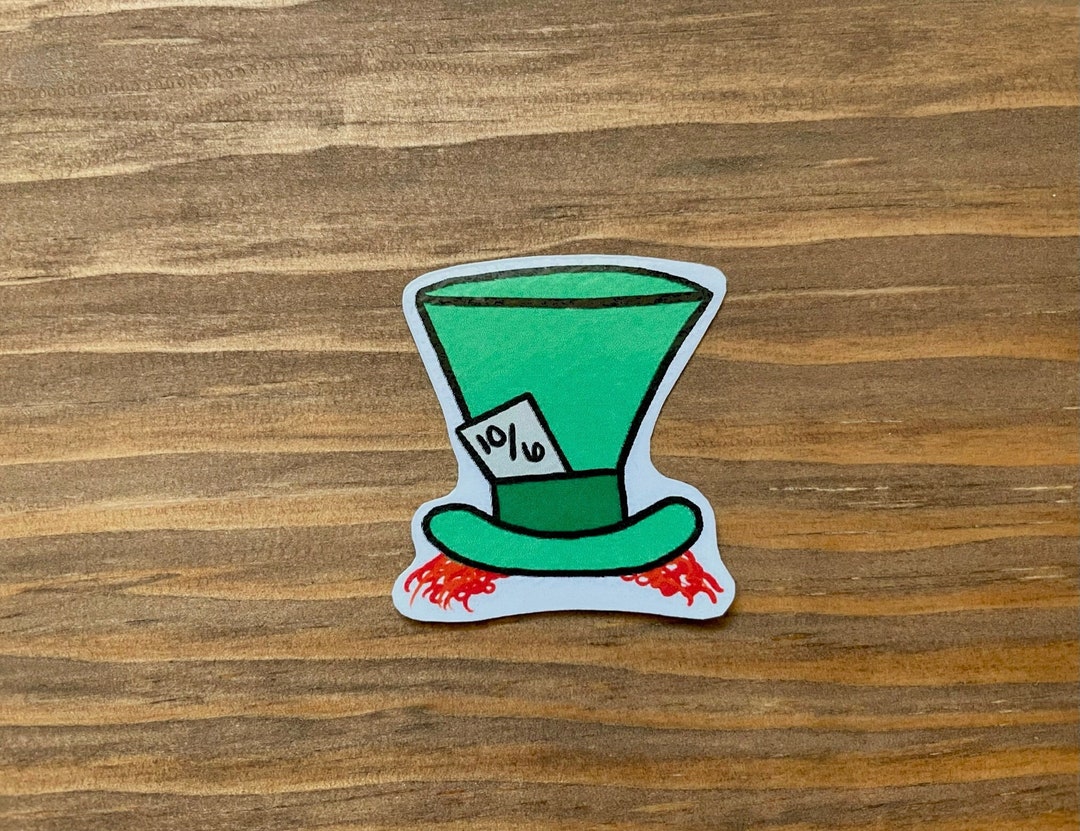 Mad Hatter Sticker//alice in Wonderland Stickers//cute Laptop and Phone ...