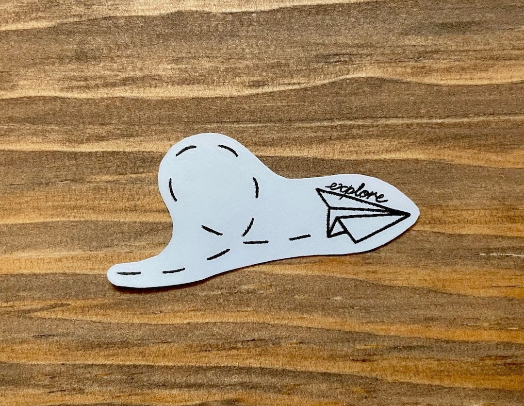Paper Airplane Sticker//explore Sticker//adventure Sticker//laptop and ...
