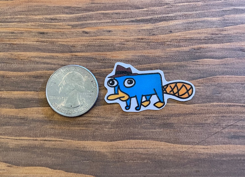 Perry the Platypus Sticker// Agent P Sticker// Phineas and Ferb ...