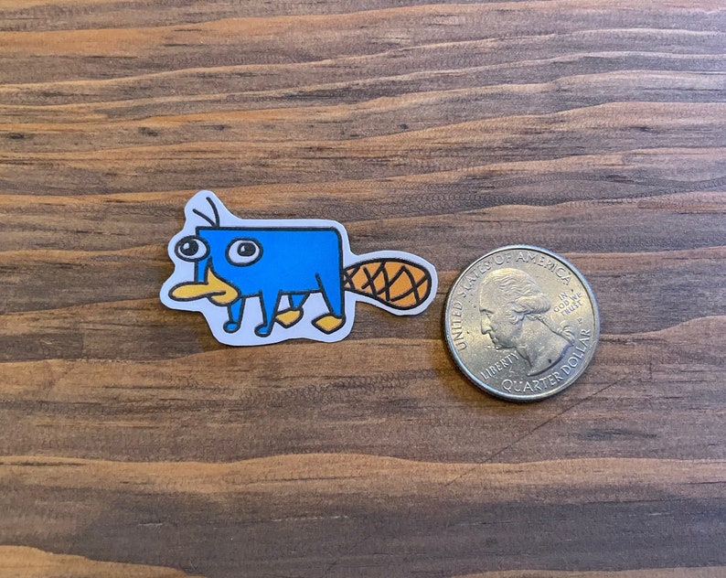 Perry the Platypus Sticker// Phineas and Ferb Stickers//perry - Etsy