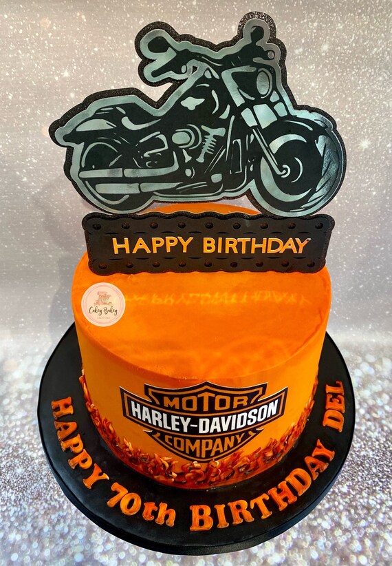 Harley Davidson Fondant Logo Harley Davidson Edible Image Frosting