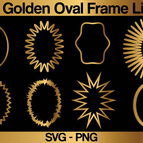 Oval Frame Svg - Etsy