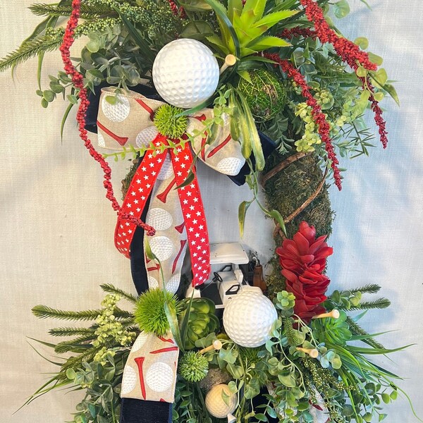 Golf Door Wreath - Etsy