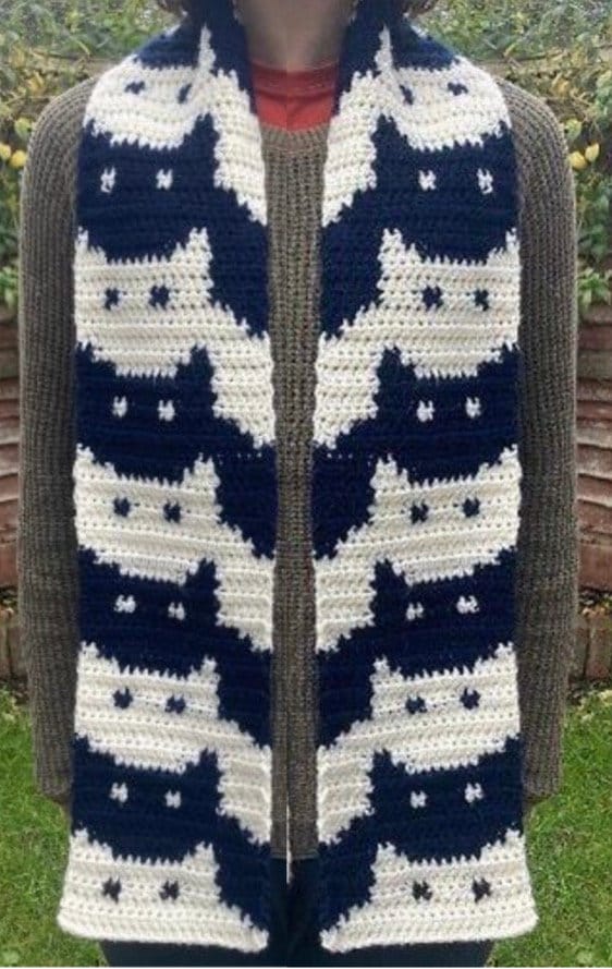 Crochet Cat Scarf Pattern DIGITAL PDF PATTERN - Etsy Australia
