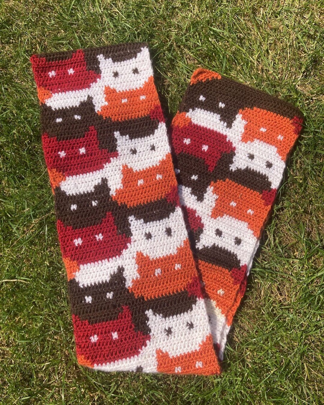 Crochet Cat Scarf Pattern 2 (DIGITAL PDF PATTERN) - Etsy