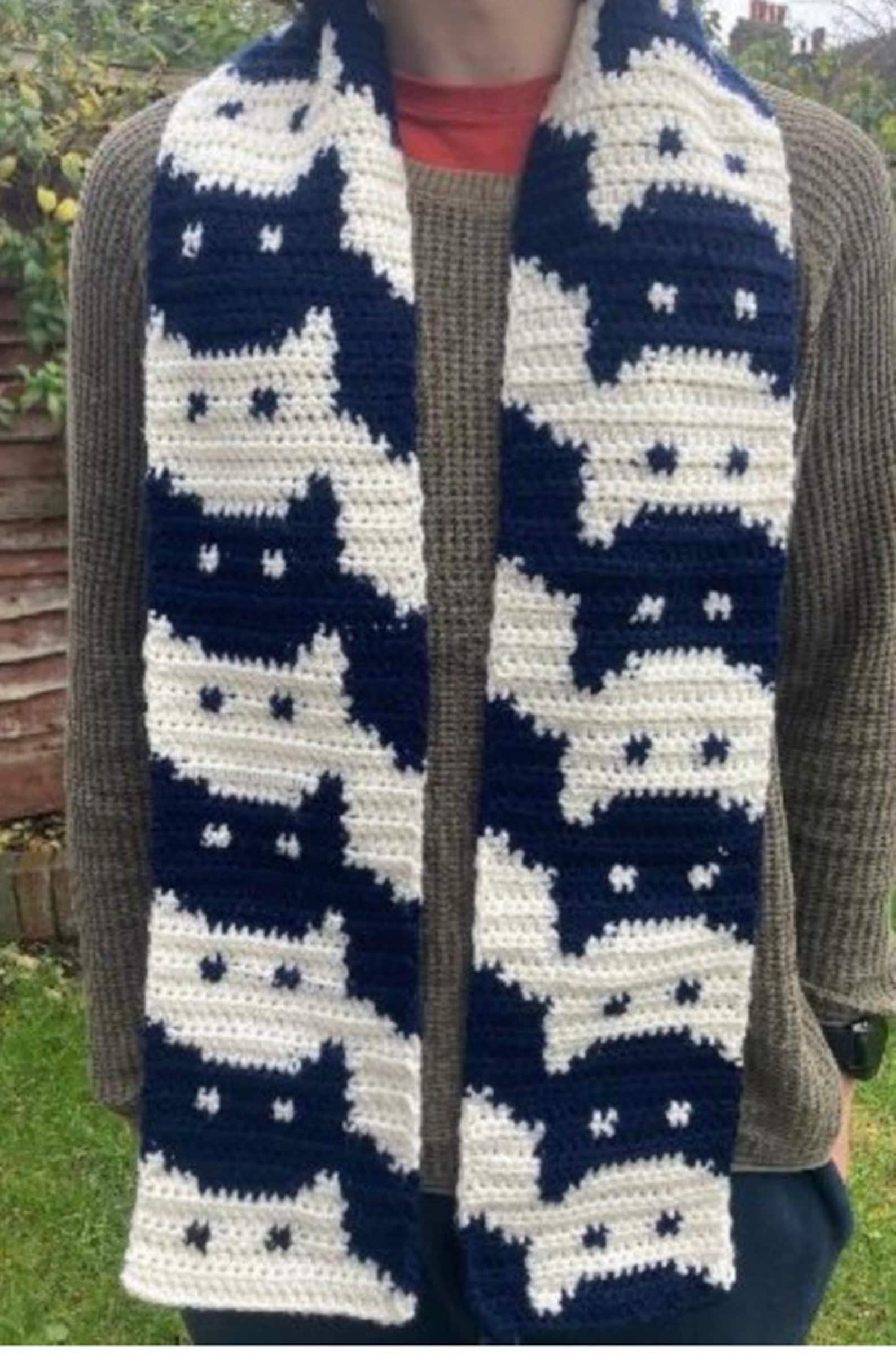 Crochet Cat Scarf Pattern DIGITAL PDF PATTERN - Etsy Australia