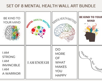 Set of 30 Counseling Posters, Office Decor, School Counselor, Wall Art ...