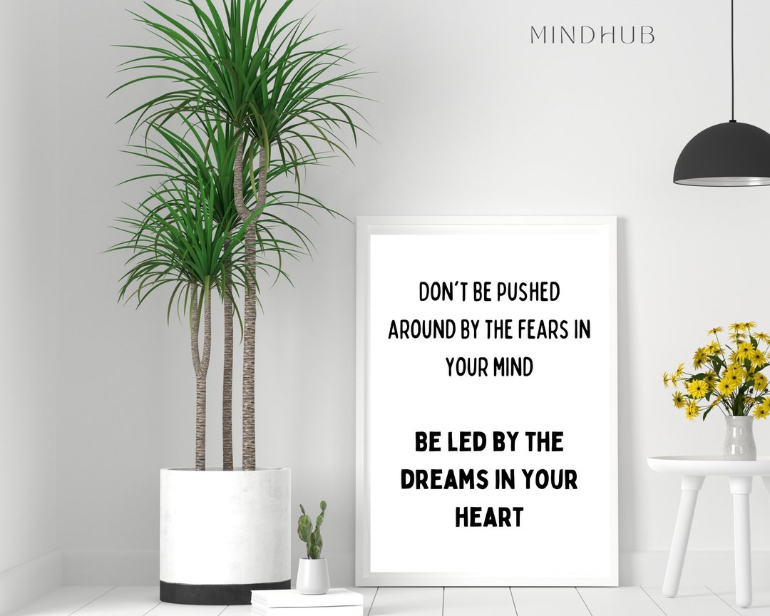 Follow Your Heart Printable Wall Art, Inspirational Poster, Follow Your ...