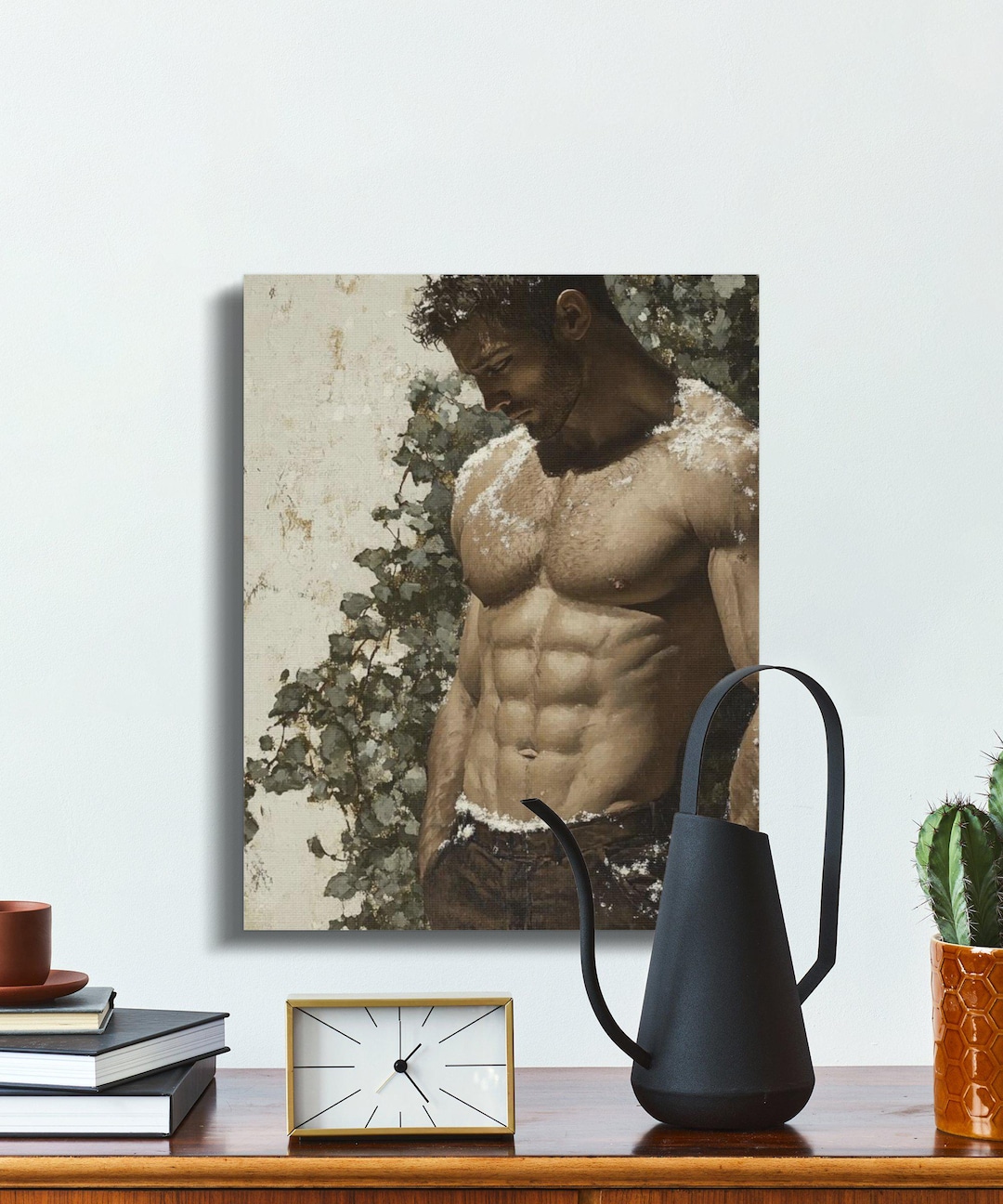 Male Torso Wall Art, Bodybuilder Art Print, Workout Motivation Decor ...