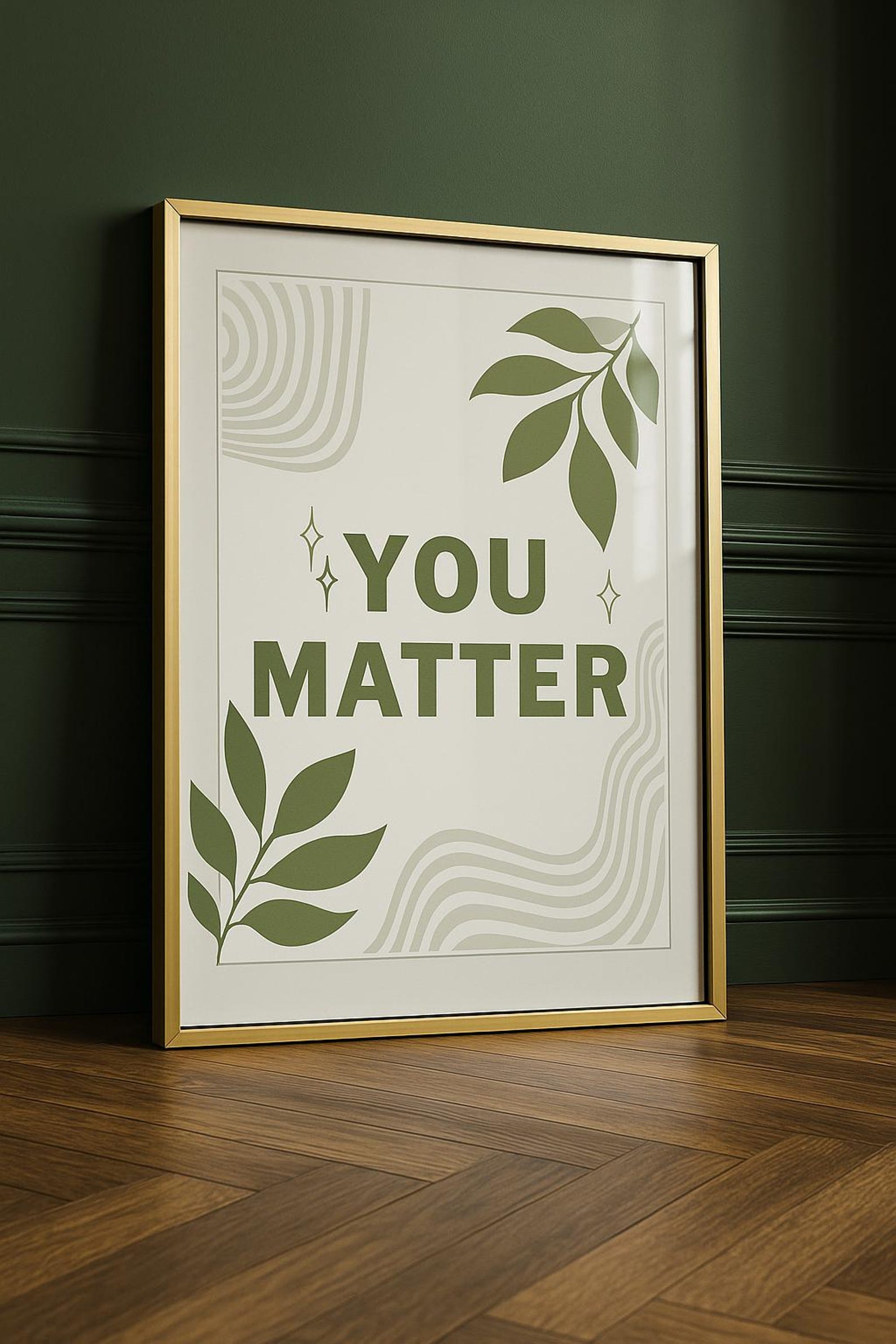 You Matter Poster, Therapy Office Decor, Calming Down Corner, School ...